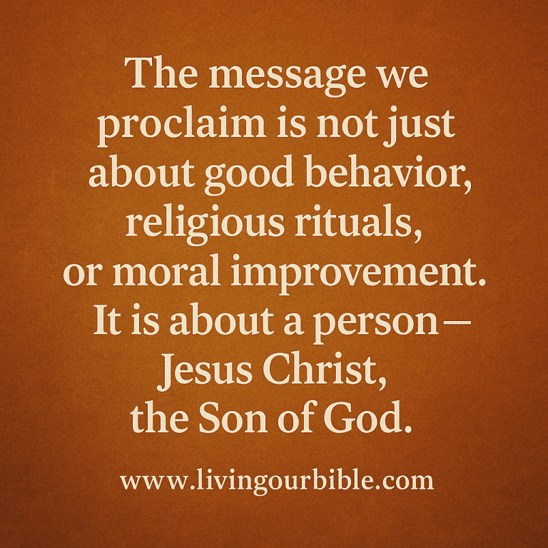Christ Died for Our Sins: The Core of the Gospel Message – Living Our Bible