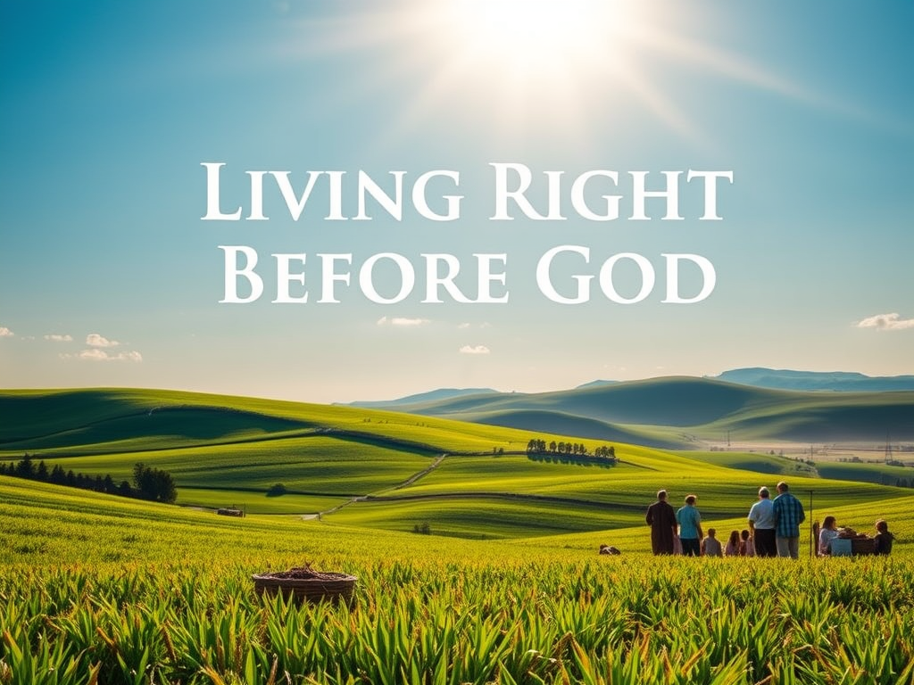 Living Right Before God: Obedience, Worship, and Consecration in the ...